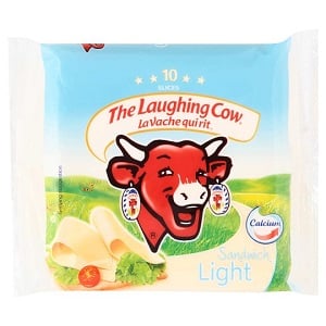 CHEESE - THE LAUGHING COW SLICED LIGHT - SINGLE PACK - Mgarr Farms