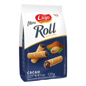 BISCUITS - LAGO MINI ROLL CHOCOLATE *125GR - Mgarr Farms