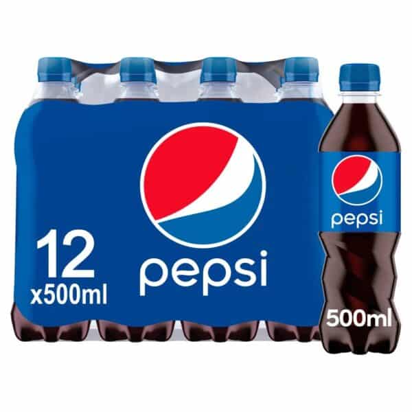 SOFTDRINKS - PEPSI 500ML - PACK OF 12 - Mgarr Farms