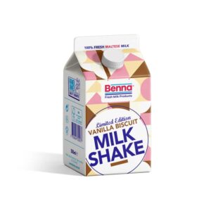 MILK - BENNA VANILLA BISCUIT MILKSHAKE - Mgarr Farms