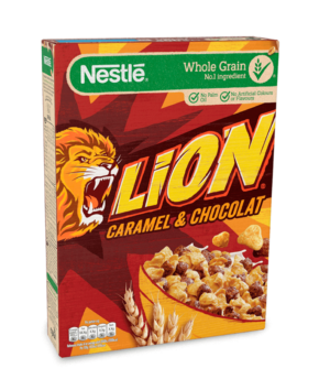 CEREAL - NESTLE LION CARAMEL & CHOCOLATE CEREAL *400GR - Mgarr Farms