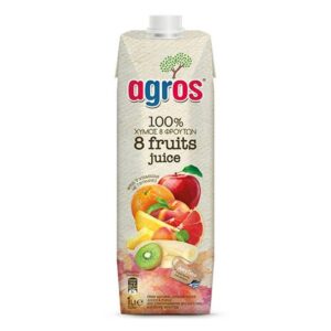 JUICE - AGROS 8 FRUIT 1LTR - Mgarr Farms