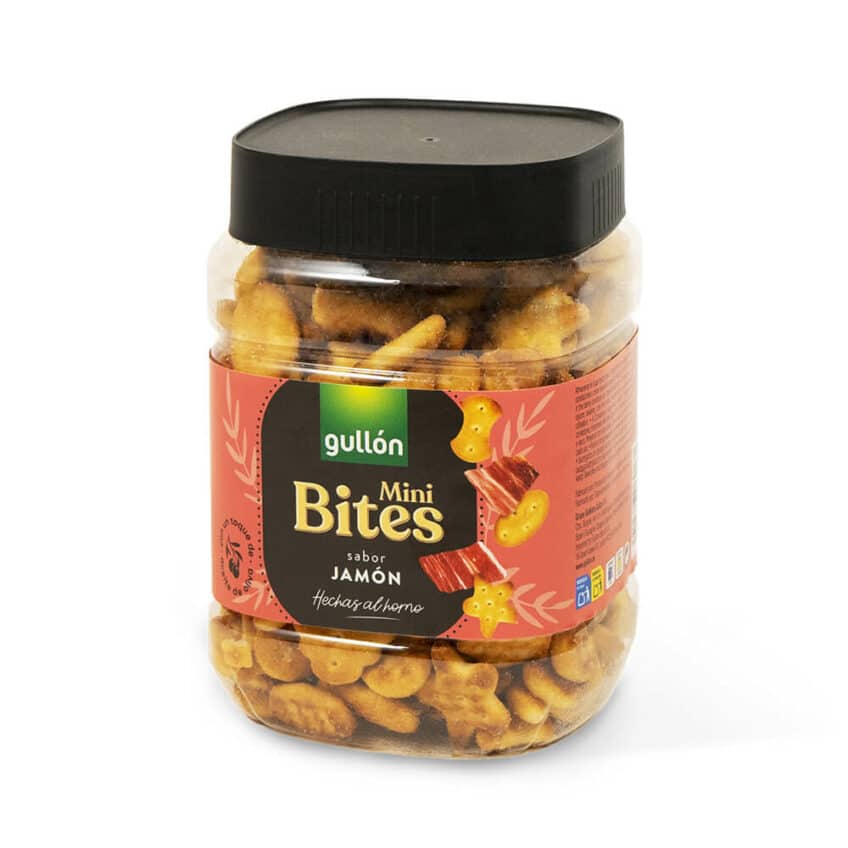 CRACKERS & GALLETT - GULLON MINI BITES JAMON (BACON) 250GR - Mgarr Farms