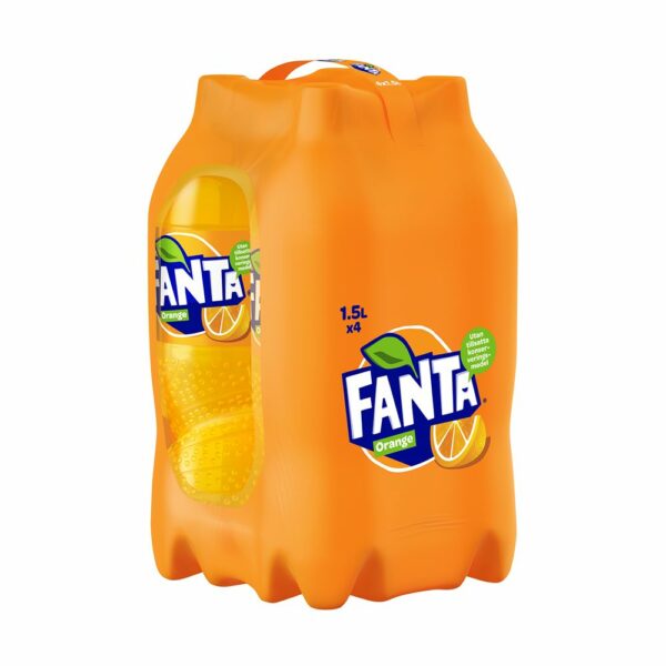 SOFTDRINKS - FANTA ORANGE 1.5LTR X4 BOTTLE - Mgarr Farms