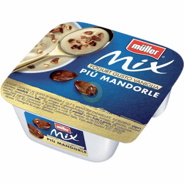 YOGURT - MULLER MIX VANILLA & ALMONDS *150GR - Mgarr Farms