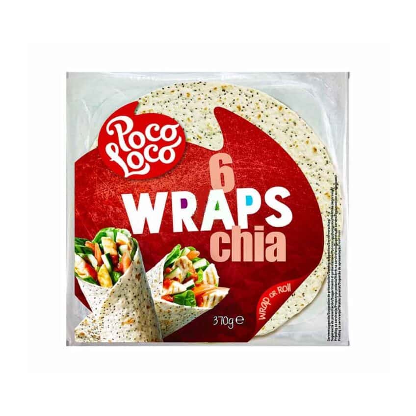 BAKERY - WRAPS POCO LOCO CHIA 370GR - Mgarr Farms