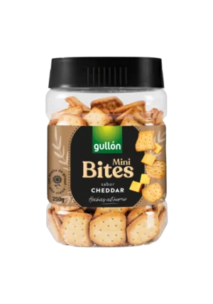 CRACKERS & GALLETT - GULLON MINI BITES WITH CHEDDAR 250GR - Mgarr Farms