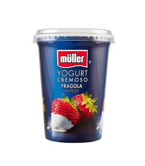 YOGURT - MULLER YOGURT STRAWBERRY 500GR - Mgarr Farms