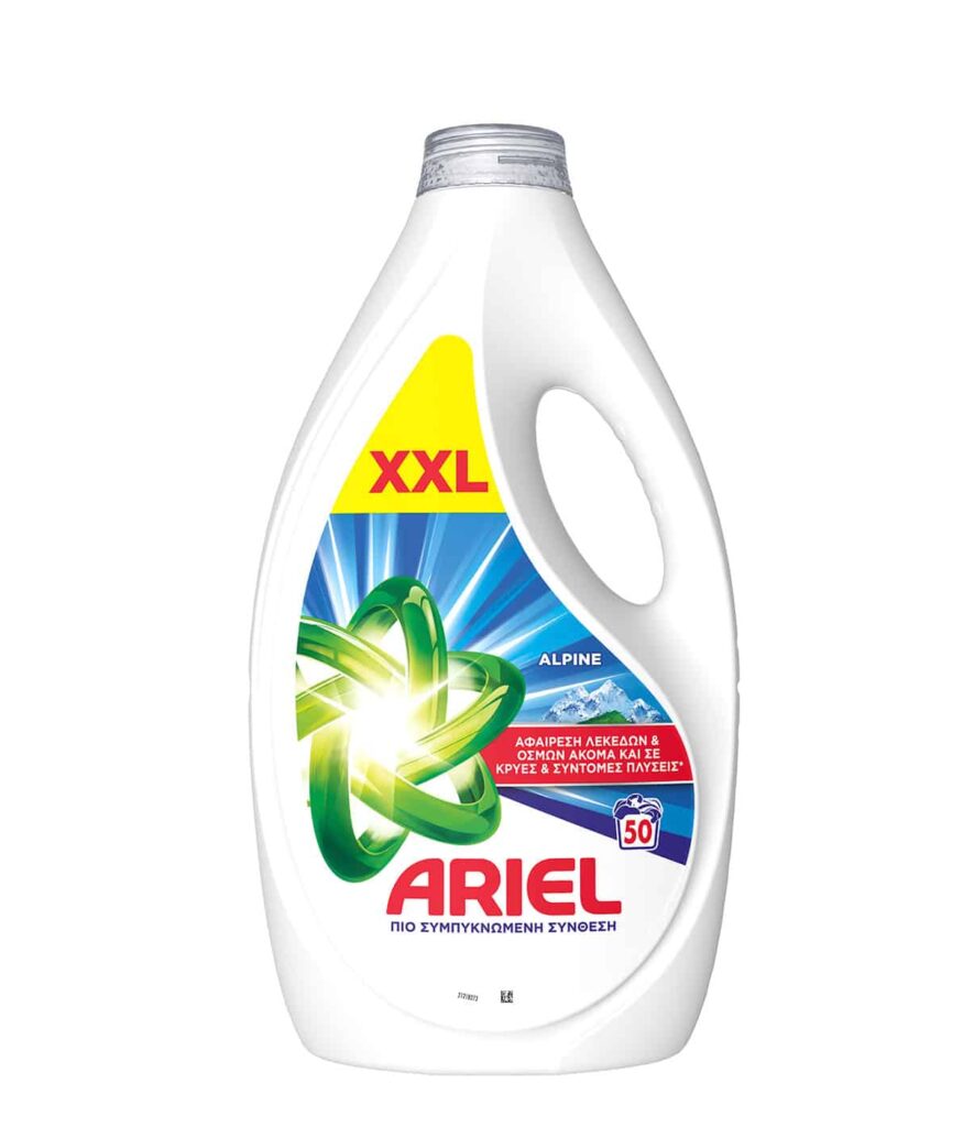 DETERGENT - ARIEL LIQUID ALPINE 50 WASHES 2.25LTR - Mgarr Farms